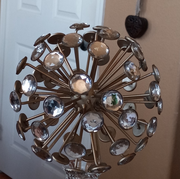 Accents | Rhinestone Unique Starburst Sphere Rare Find For Home Or ...